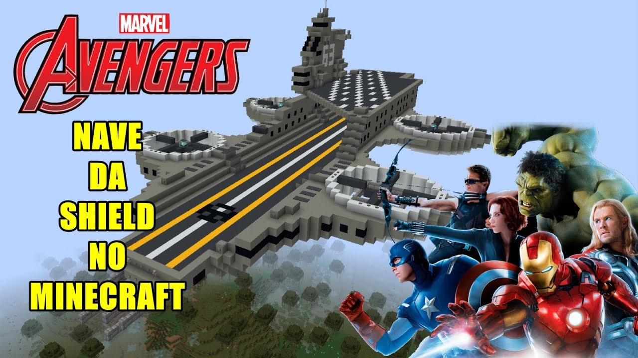 *RIP* Construindo A nave da Shield (Vingadores) no MINECRAFT ...