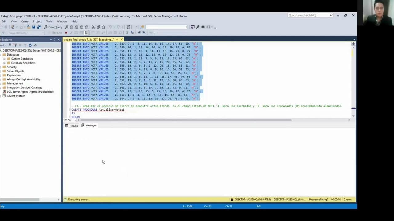 Resultados de la aplicación práctica de SQL - YouTube