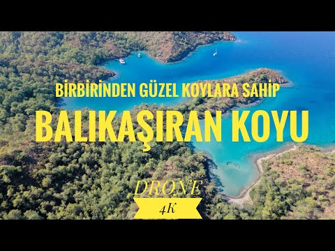 BALIKAŞIRAN KOYU... DATÇA'YA HOŞ GELDİNİZ DİYEN KOY! DRONE İLE KUŞBAKIŞI