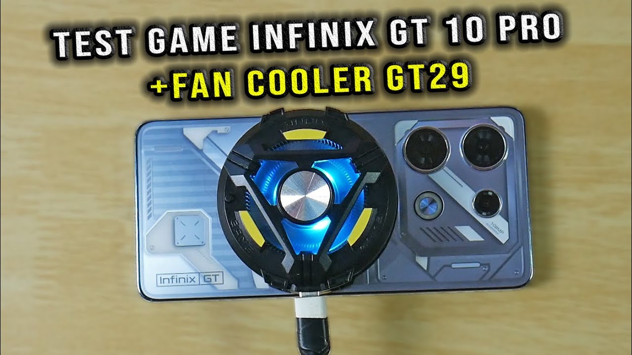 INFINIX GT 10 Pro + Fan Cooler GT29 Gameplay Panas Game Genshin Impact ...
