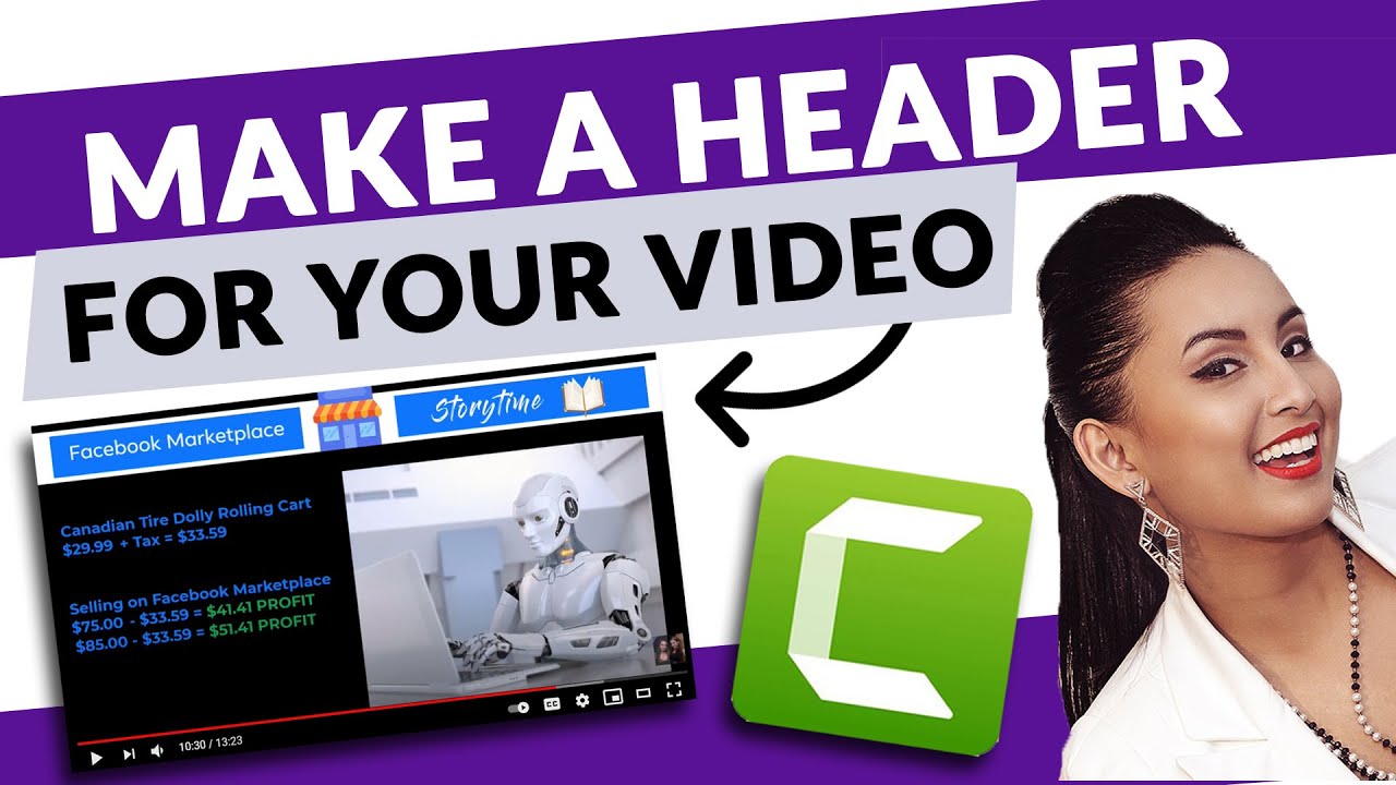 How To Make Custom Header Graphics for Your Videos in Camtasia 2020 ...
