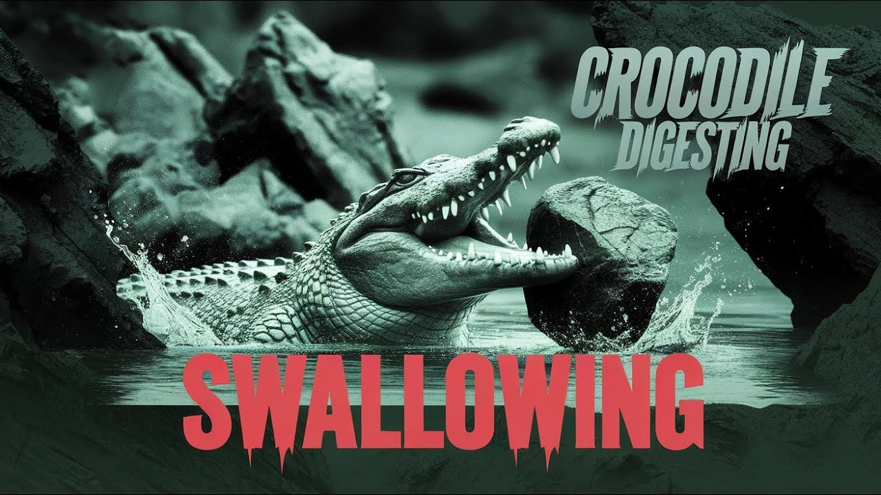 The Rock Swallowing Digestion of the Crocodile - YouTube