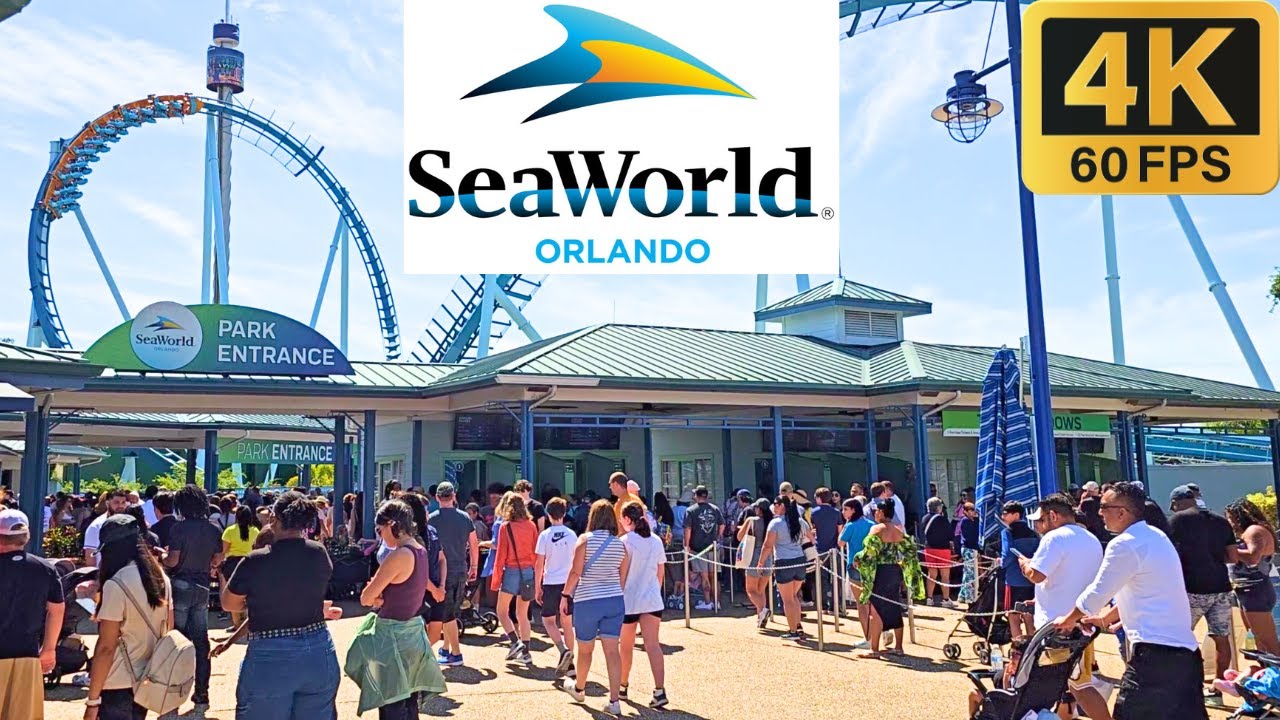 Caminhada completa pelo SeaWorld Orlando em 4K (04 ABRIL 2024) # ...