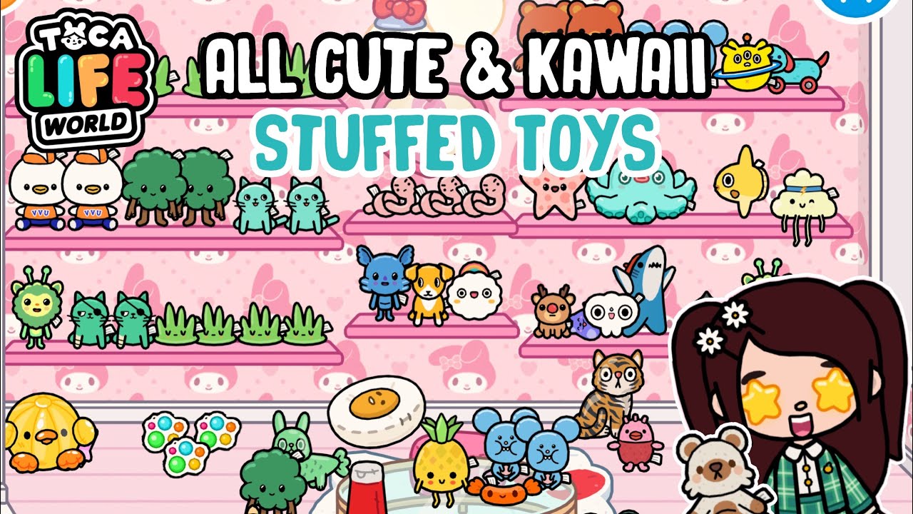 🧸💕All Cute & Kawaii Stuffed Toys Collection In Tocalifeworld 🌍| Toca ...