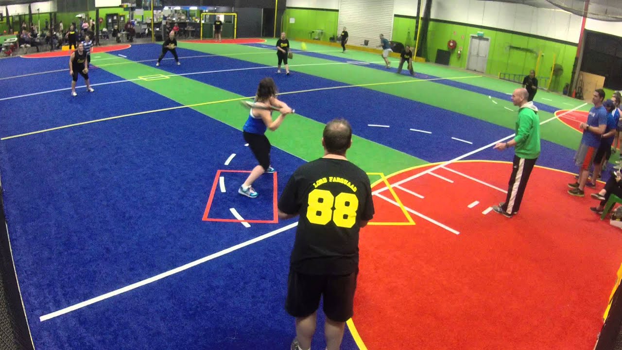 2015 Indoor Softball Grand Final 2nd Qtr - Cool Kids v Crazy 88's - YouTube