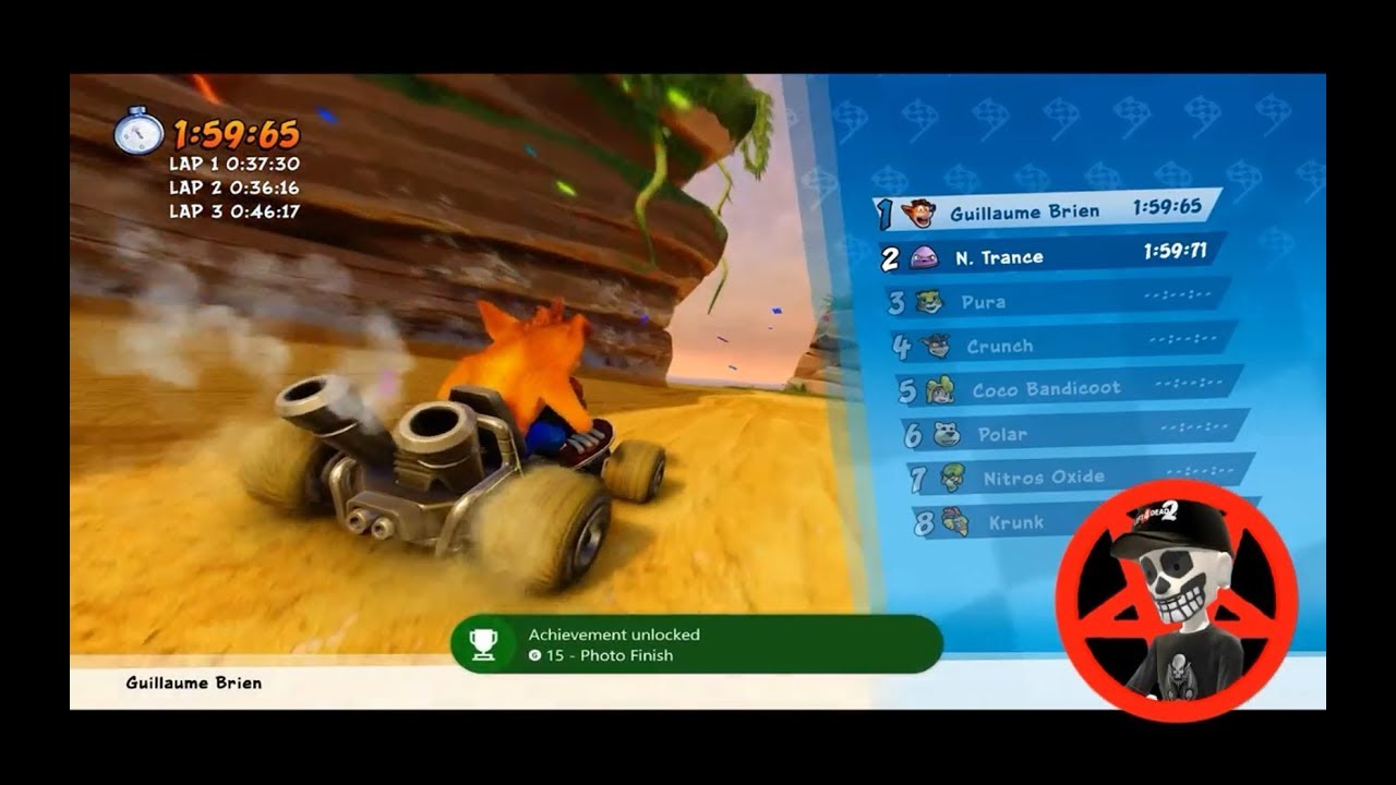 Crash Team Racing Nitro-Fueled - Achievement Photo Finish - YouTube