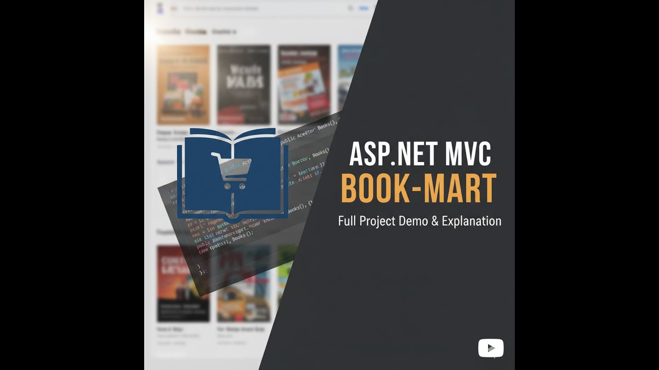 ASP.NET MVC Project for Beginners: Online Bookstore (Book-Mart) - YouTube