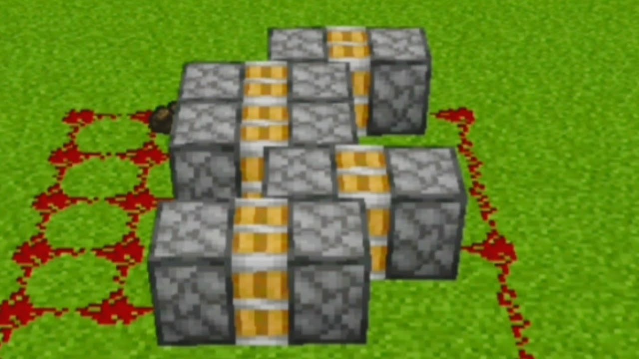 sticky pistons stuck on other sticky pistons - YouTube