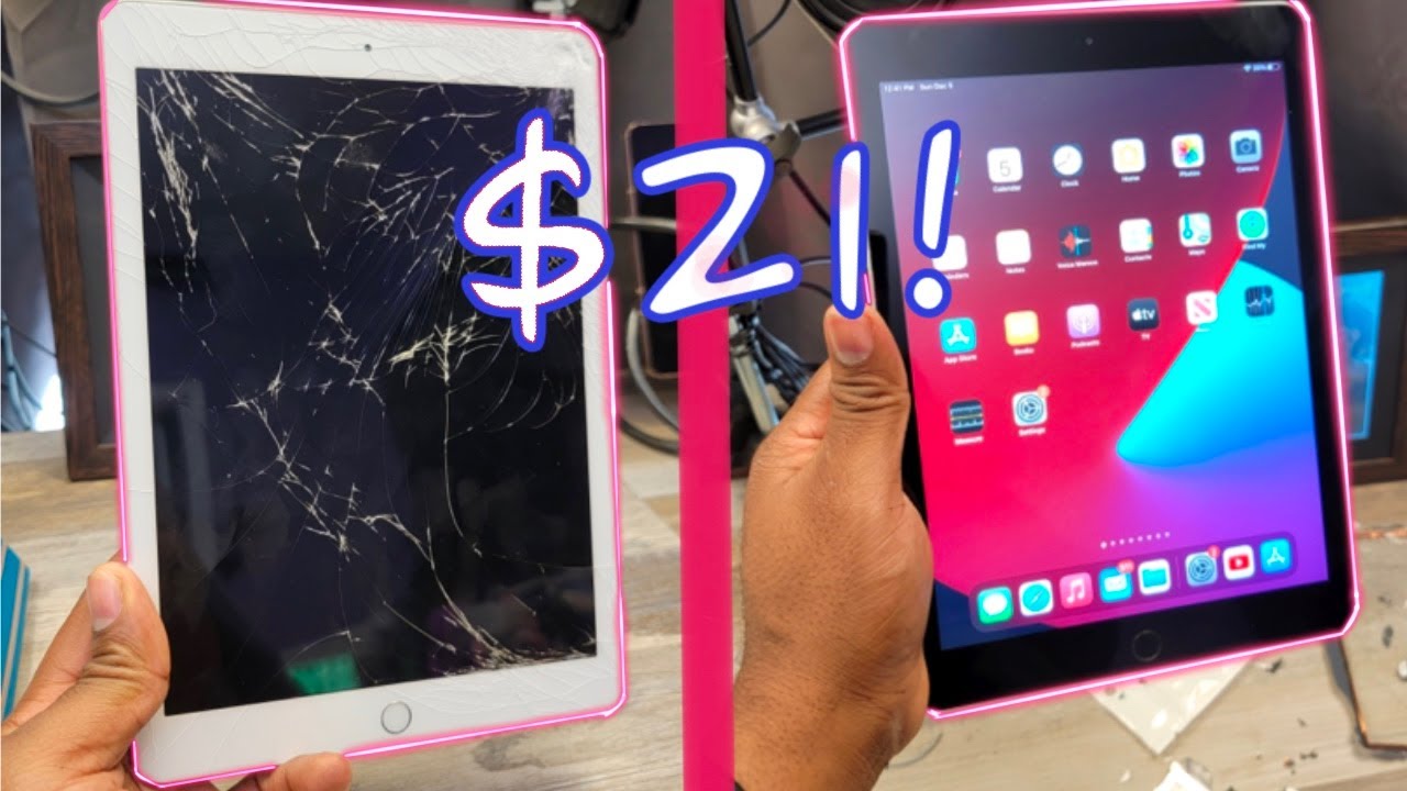 How to fix your Cracked Ipad screen for $21!! (Gen 6 A1893) - YouTube