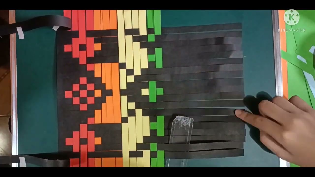 Weaving Design using colored paper | Paglalala - YouTube