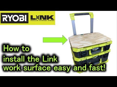 Ryobi Link work surface installation instructions - YouTube