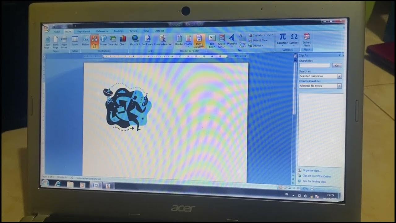 tugas tutorial membuat clip art dan word art - YouTube