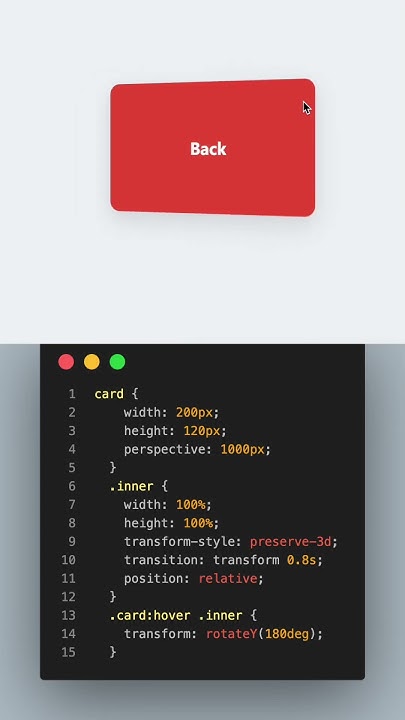 3D card flip effect 🔄 Source code in bio N65 #css #3d #flip #card #frontend #shortstories - YouTube
