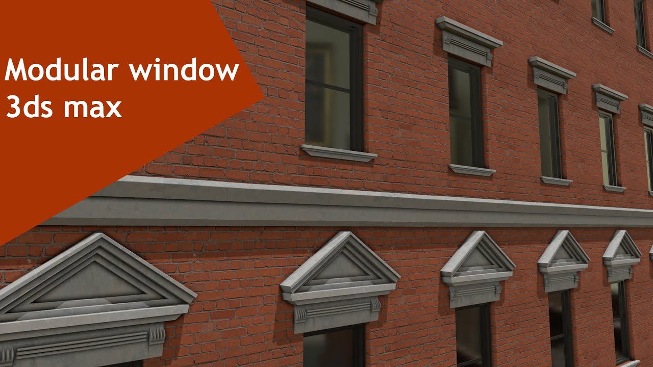 Modular window - 3ds max tutorial final part - YouTube
