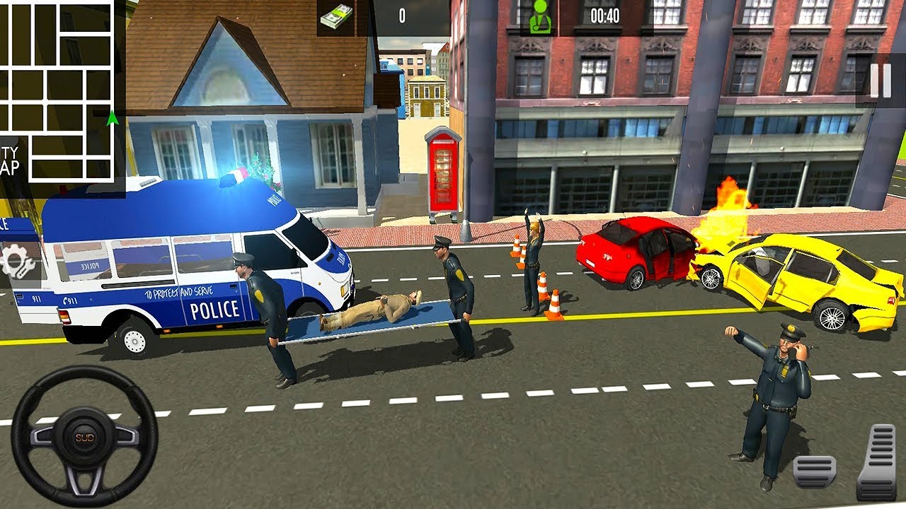 Police Ambulance Rescue Driving: 911 Emergency - Driving Police ...