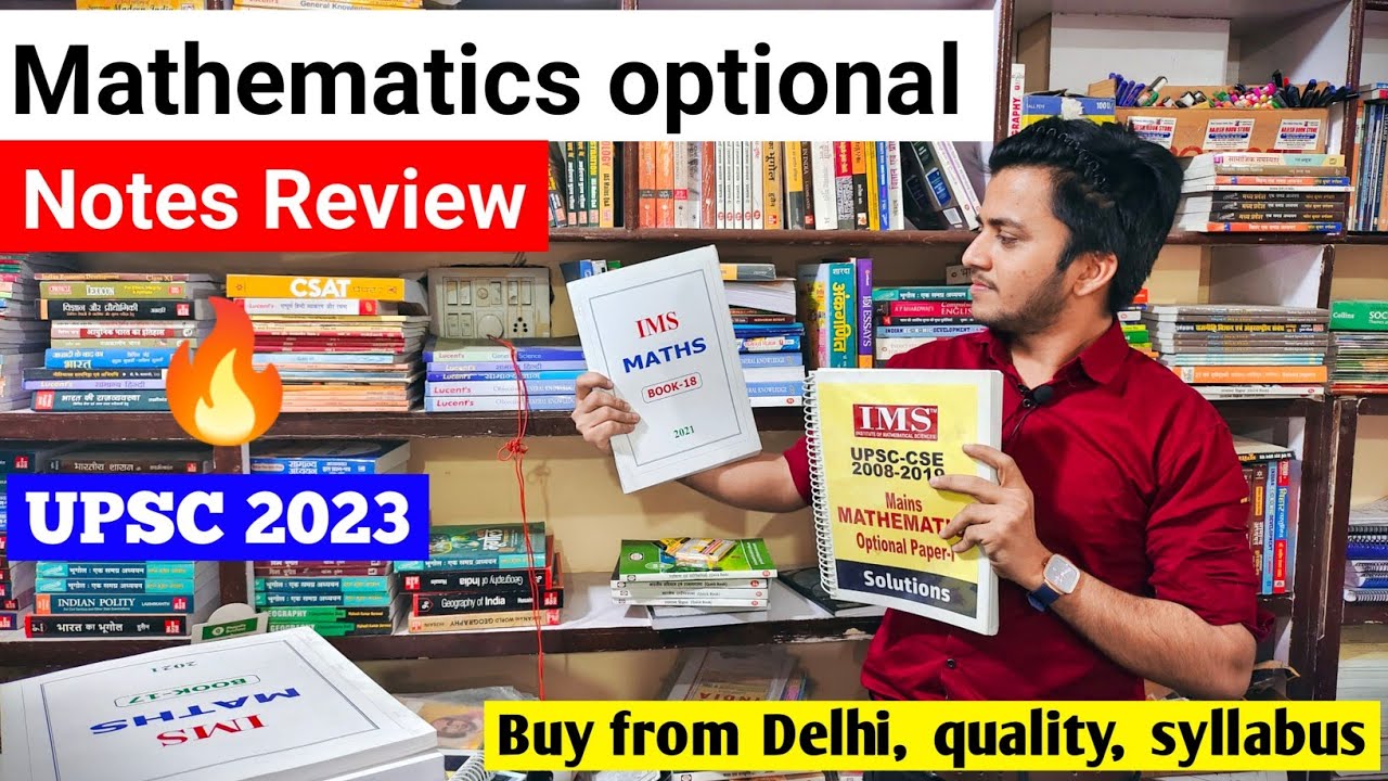 Mathematics Optional NOTES Review | IMS mathematics study material ...