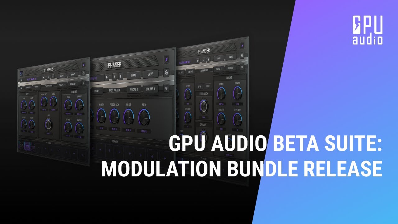 GPU Audio Modulation Bundle Official Announcement - YouTube
