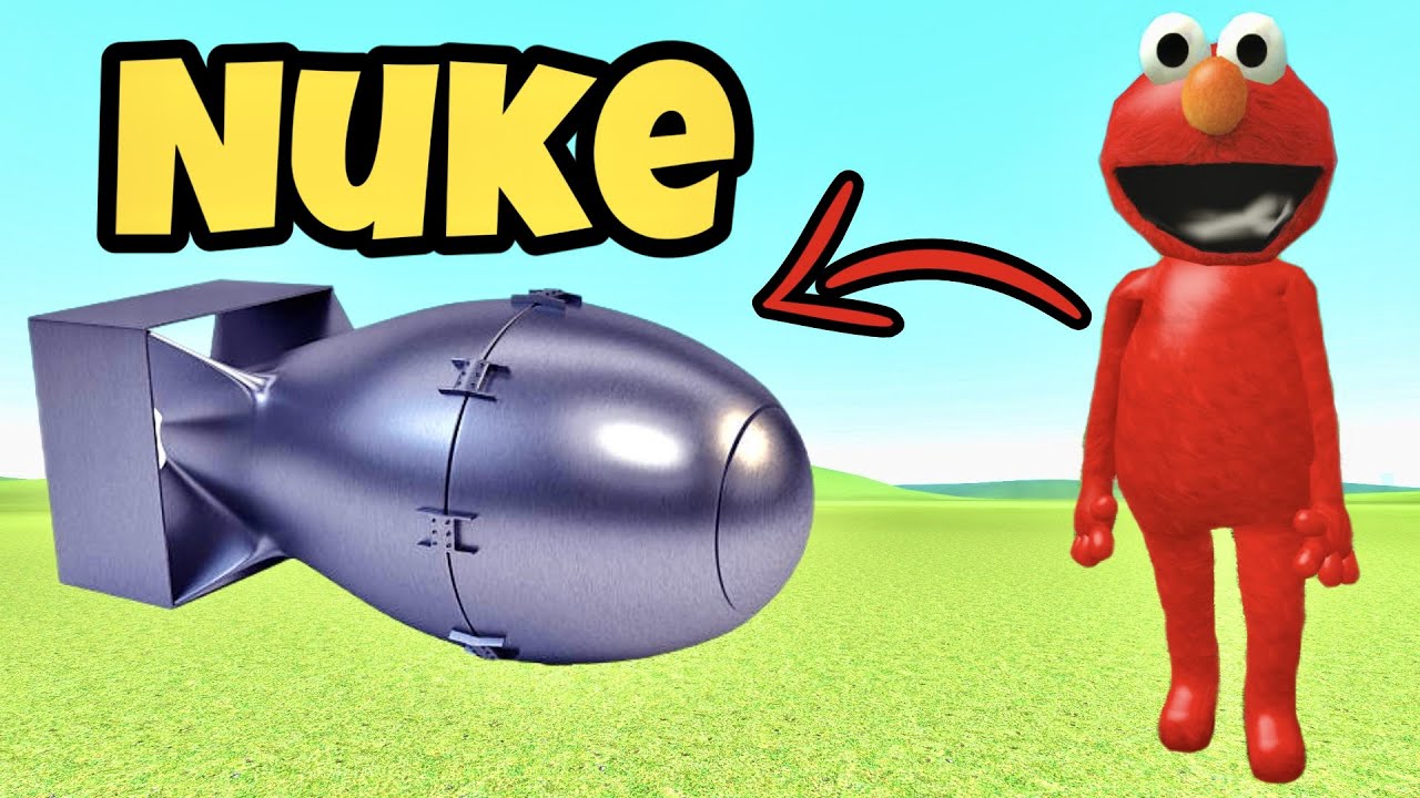 ELMO FAMILY VS NUKE In Garry's Mod! - YouTube