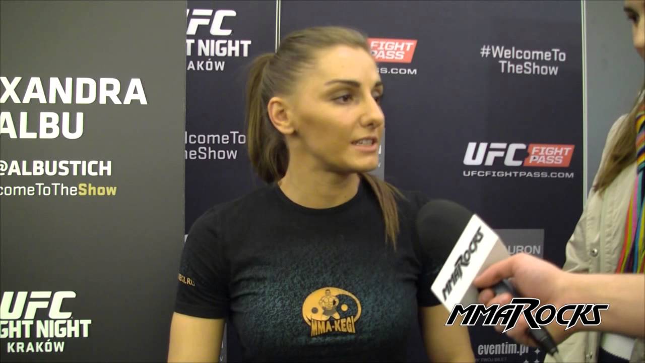UFC Kraków: Aleksandra Albu - "Uwielbiam się bić" - YouTube