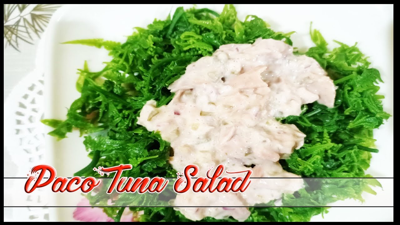 Pako fern Tuna Salad (Fiddlehead Fern Salad) || FoodCrave - YouTube