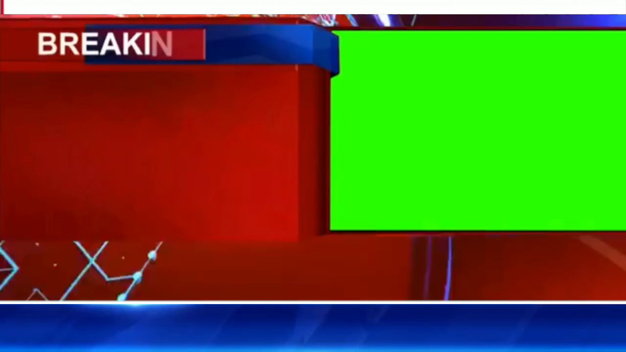 News Channel Green Screen Backgrounds | Breaking News Transition Stock ...