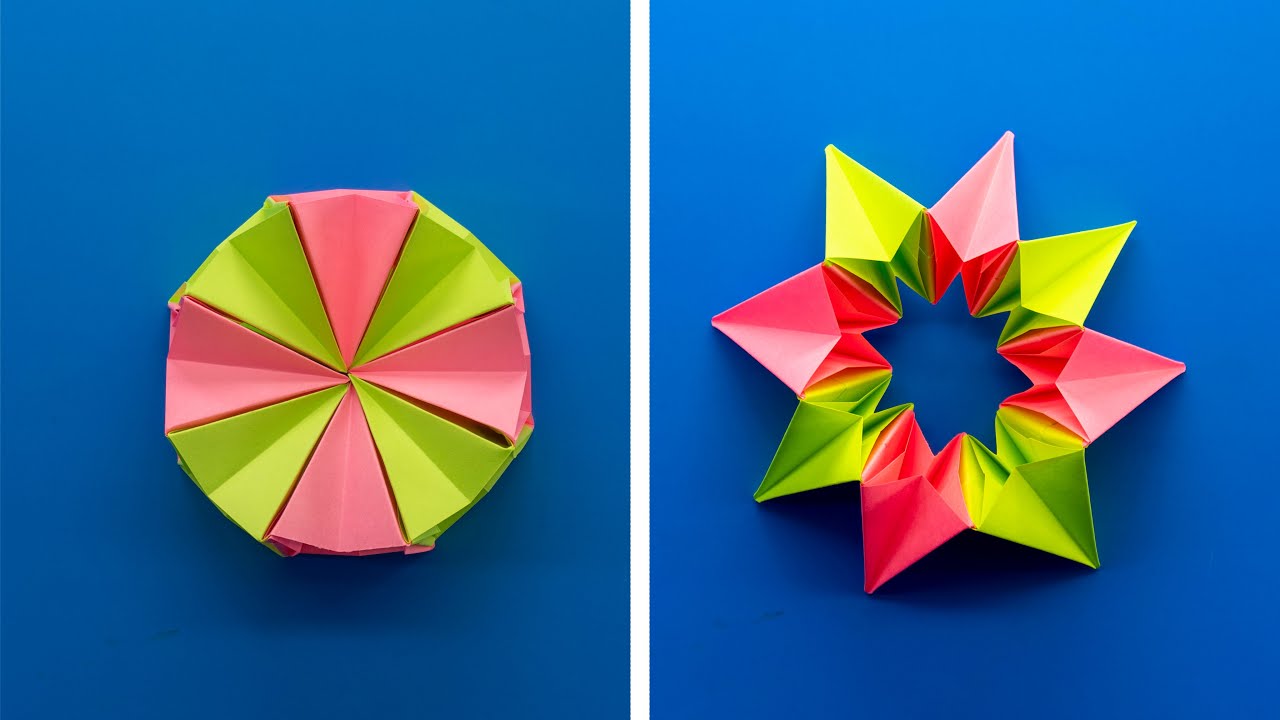 Antistress Kinetic Origami. How to make a paper Toy - YouTube