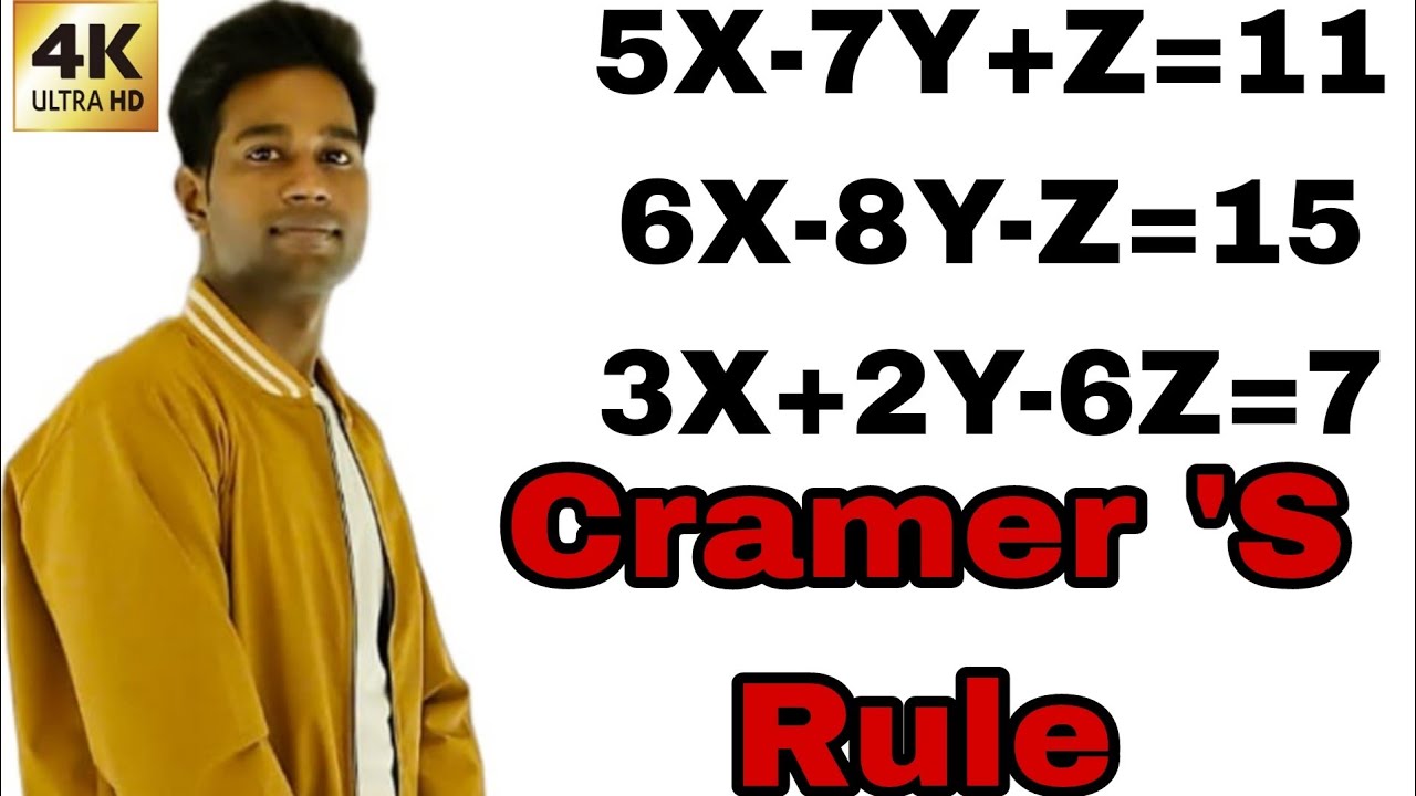 Cramer ' Rule ll How To Solve Cramer Rule Question ️ ️ ️ ️ ️ ️ ️ ️ ️ ️ ...