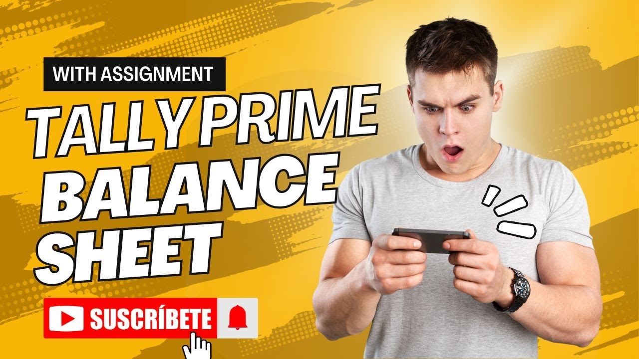 How to Create Balance Sheet | Create Ledger | #learn #Tally Prime| Assignment | #tallyprime ...