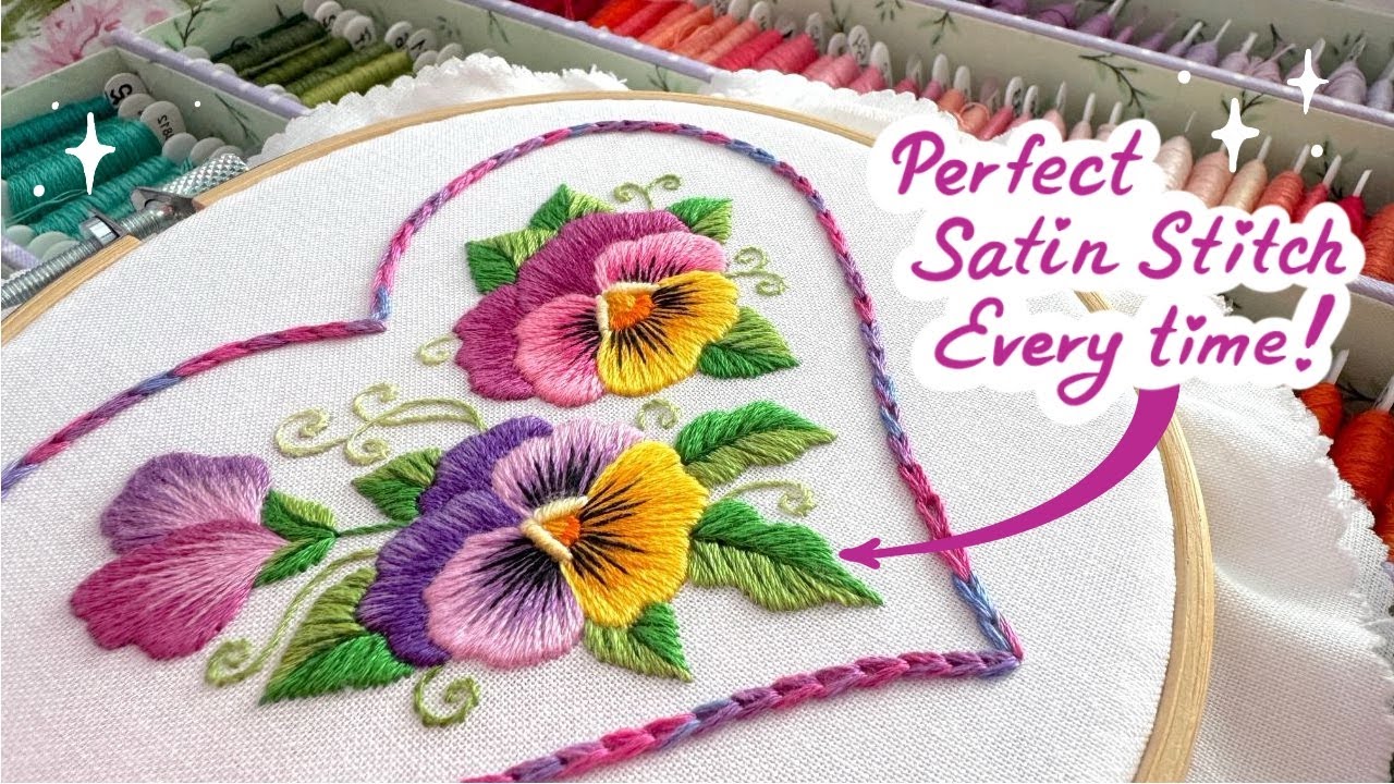 Try This Simple Trick and Change Satin Stitch Direction Like a Pro! 🪡 ...