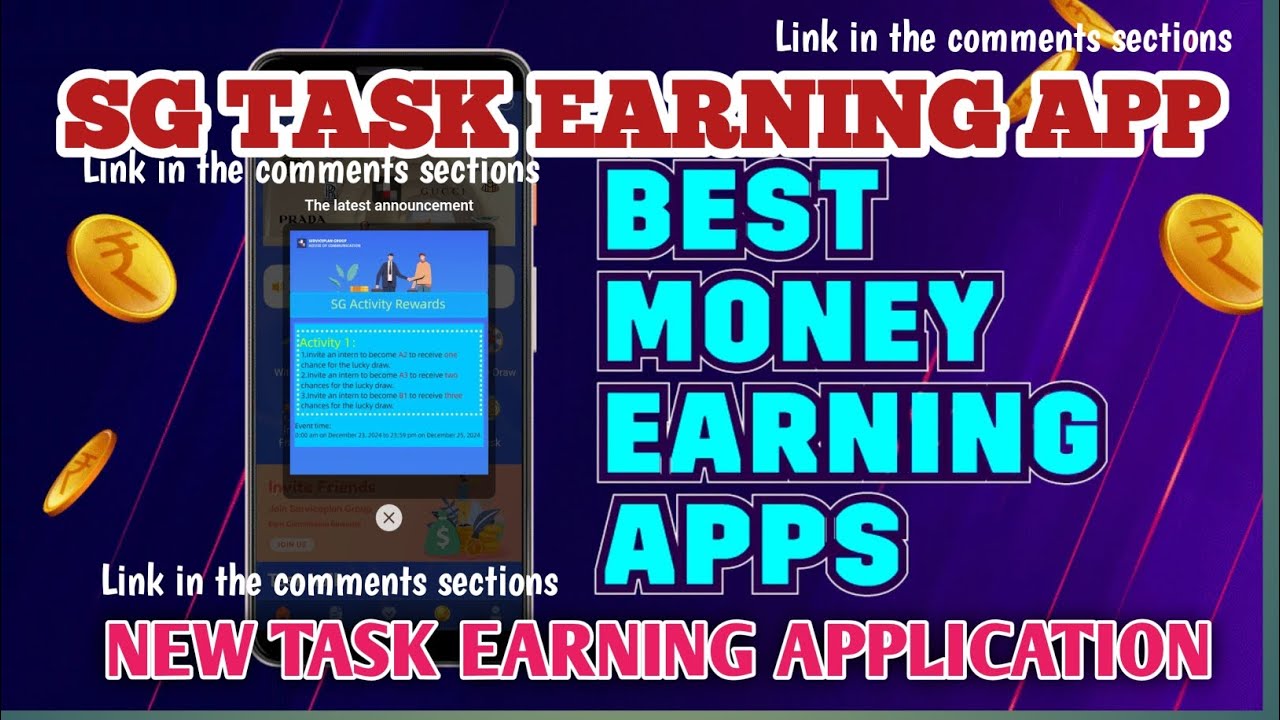 SG EARNING APP |TASK EARNING APPLICATION|LATEST EARNING APP | WORK FROM ...