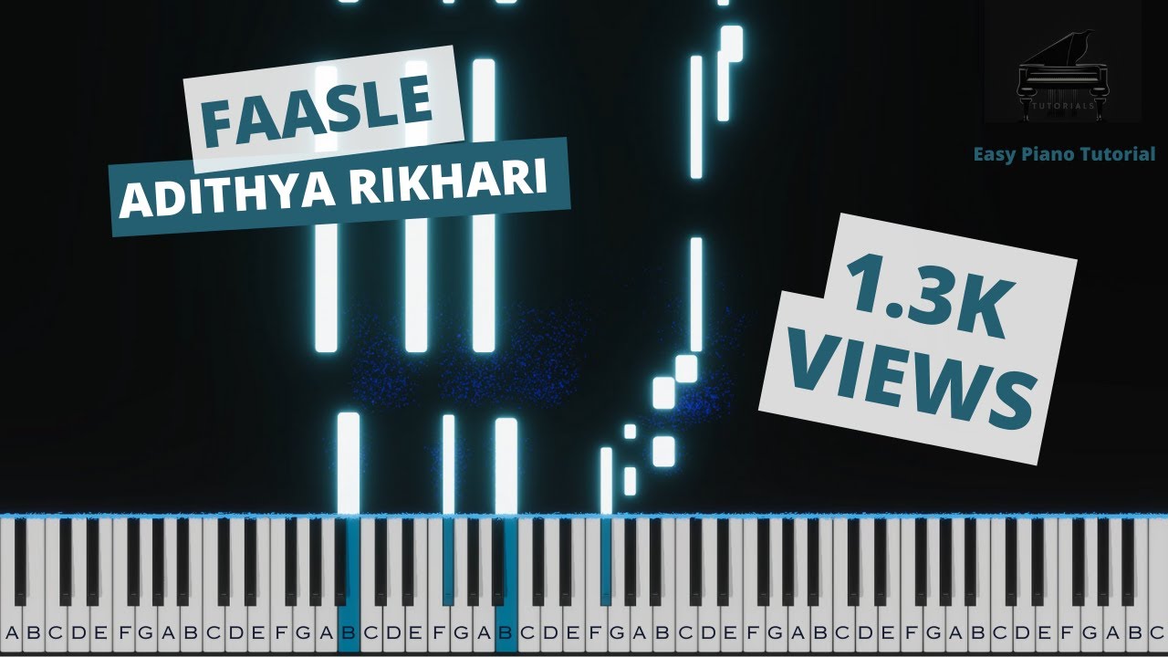 Faasle | Aditya Rikhari | Piano Tutorial - YouTube