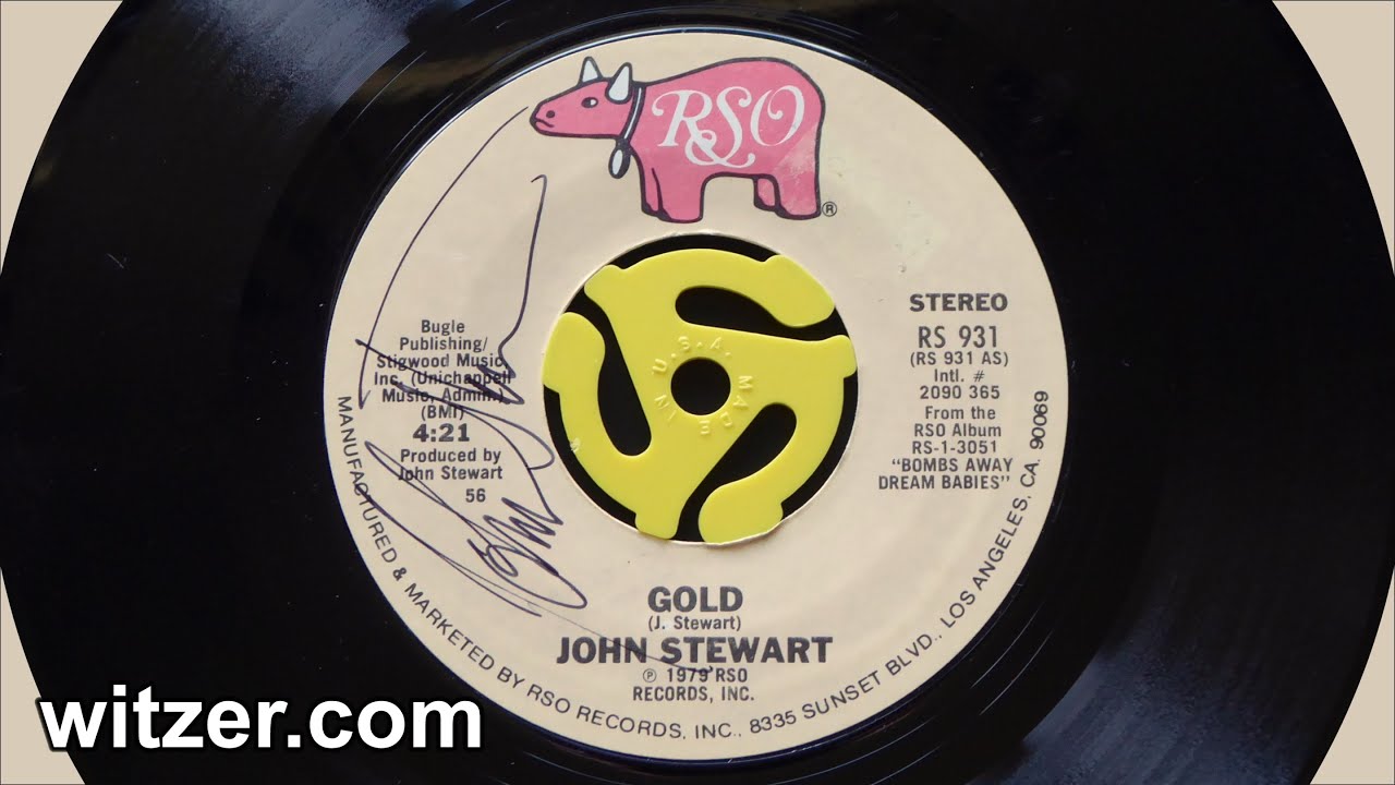 GOLD - JOHN STEWART with Stevie Nicks (1979) on RSO RECORDS 45RPM ...