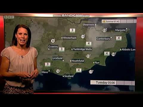 Nina Ridge BBC South East Today weather January 27th 2020 - YouTube