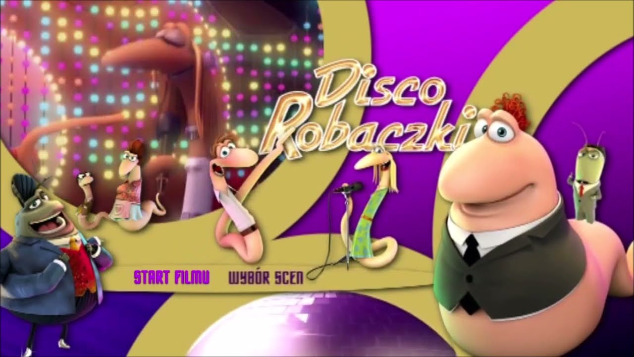 Disco Robaczki DVD menu 'start filmu' i 'wybór scen' - YouTube