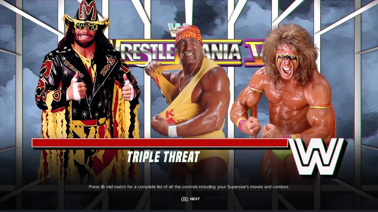 WWE 2K24 | Hulk Hogan vs. Macho Man Randy Savage vs. Ultimate Warrior ...