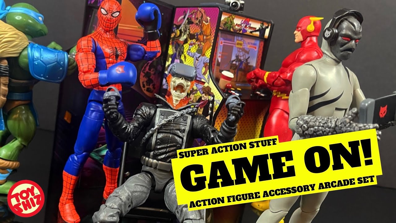 2024 GAME ON! Action Figure Accessory Arcade Machines | Super Action ...
