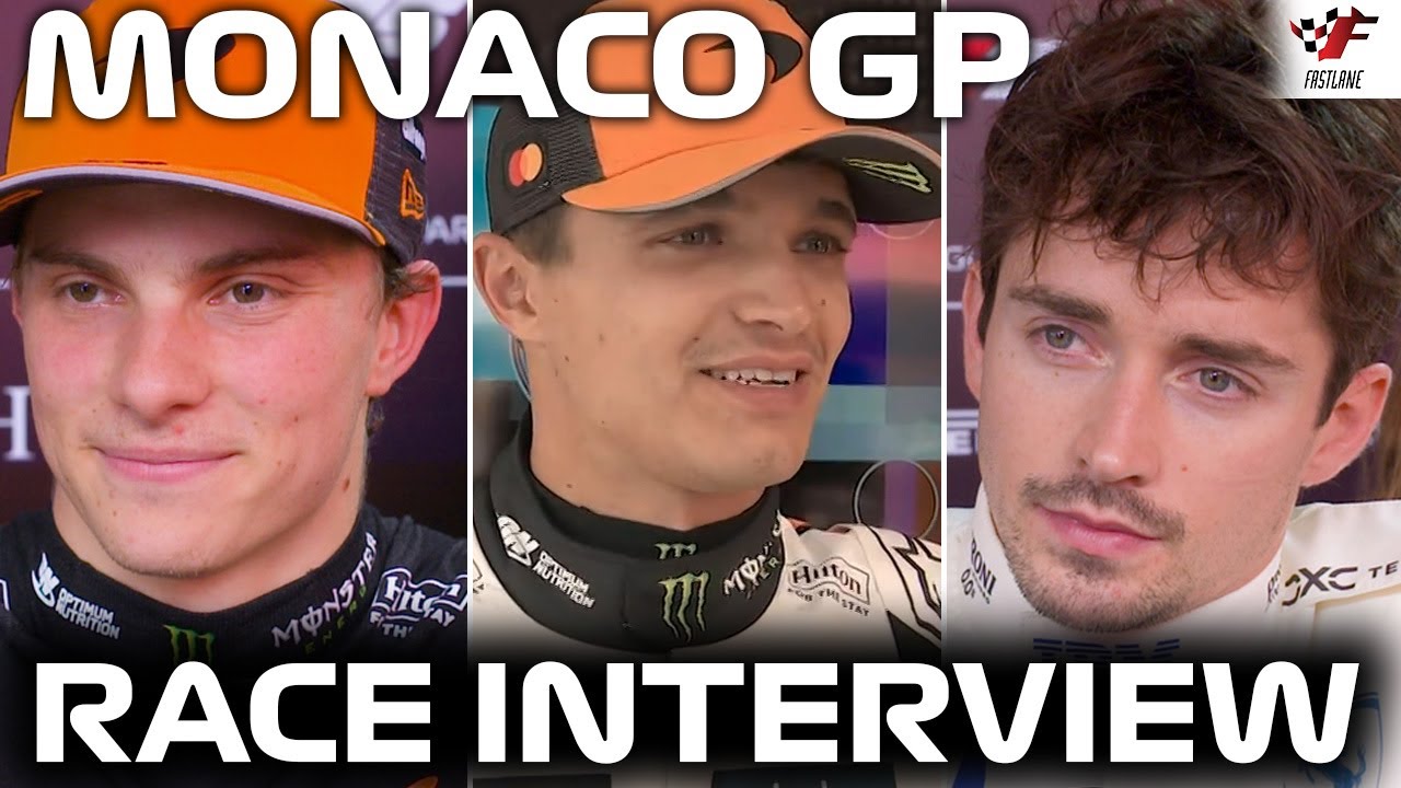 F1 Post Race Interview – Drivers React to Race at the Monaco GP 2025 ...