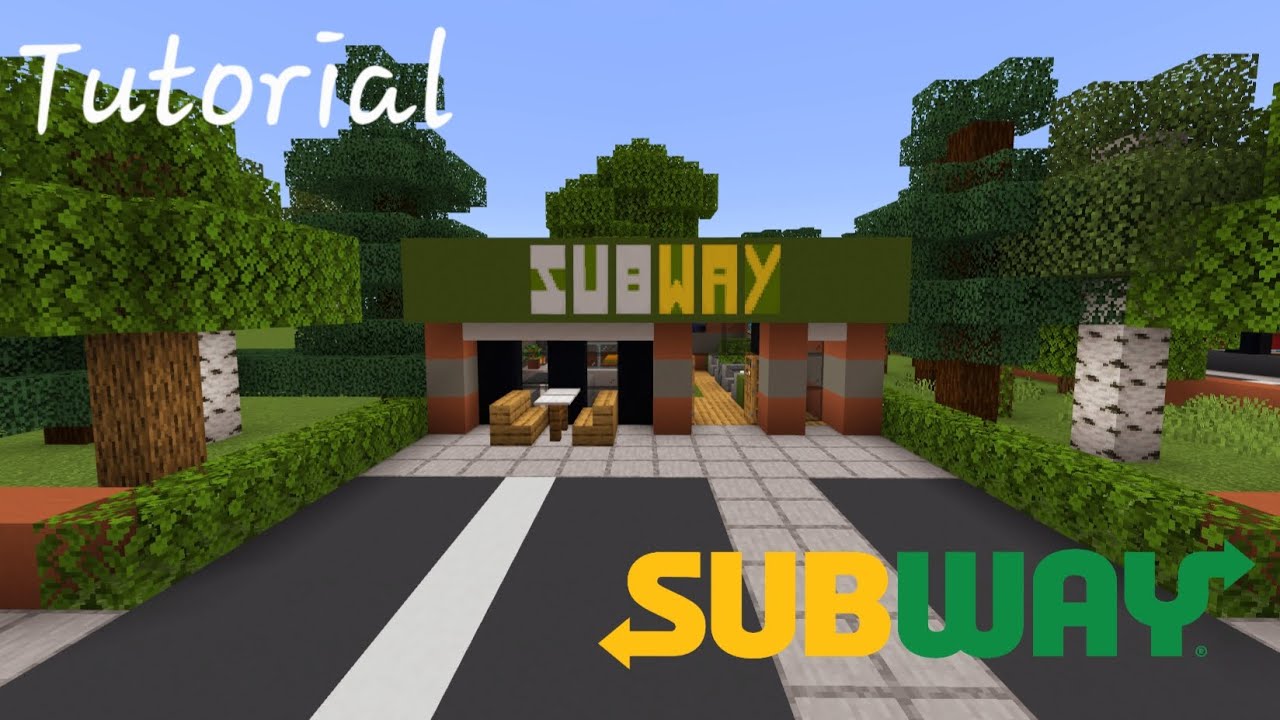 Tutorial: How to make a Subway IN MINECRAFT! (2022 City Build) - YouTube