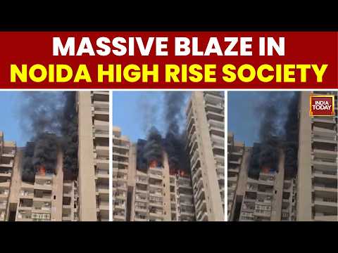 Noida Fire News: Blaze Erupts At Aranya Society In Sector-119, Firefighting Underway | India Today