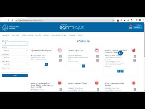 Uzaktan Eğitim Kapısında (Cbiko) Eğitimler Nasıl Bulunur ve Seyredilir?