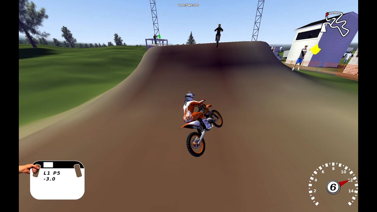 Mx Simulator: 50cc clearing finish jump on Ekswanbee Park - YouTube
