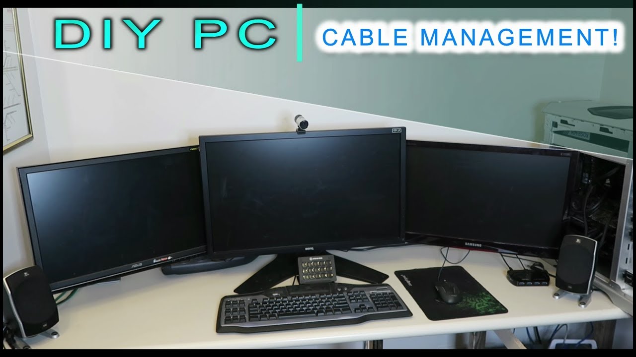 DIY PC CABLE MANAGEMENT !! SIMPLE AND EASY!! - YouTube