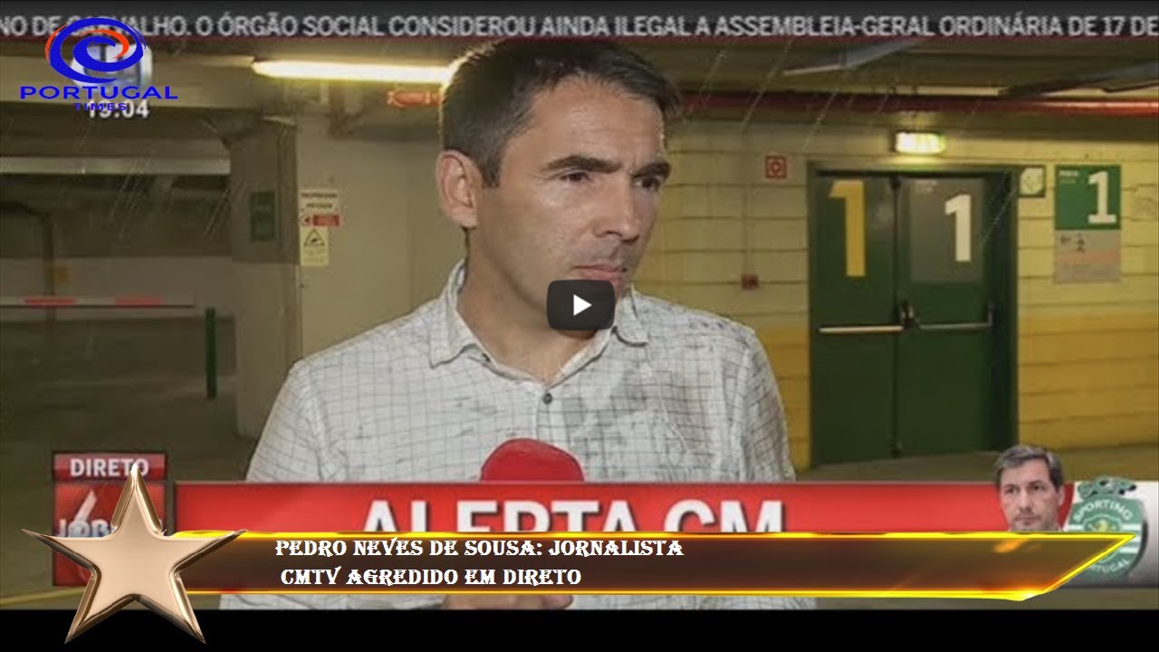 Pedro Neves de Sousa: Jornalista CMTV agredido em direto - YouTube