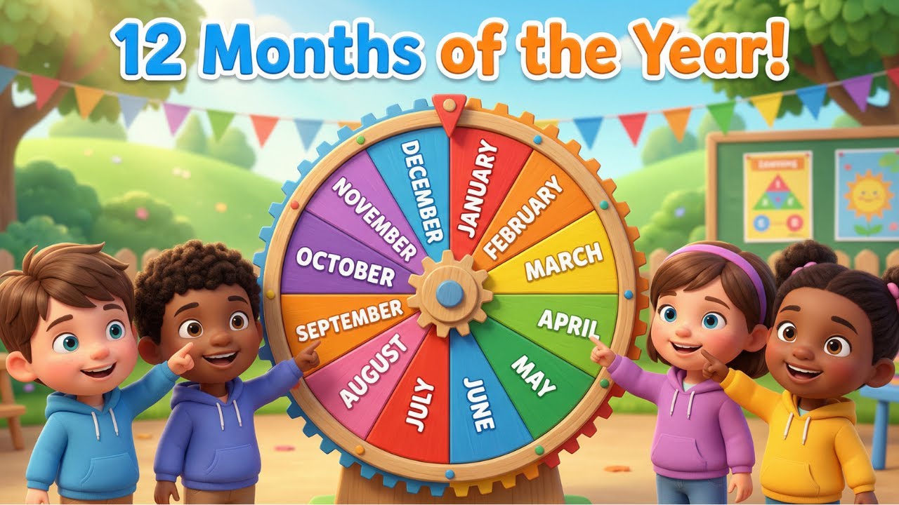 📅 12 Months of the Year! | Fun English Lesson for Kids - YouTube