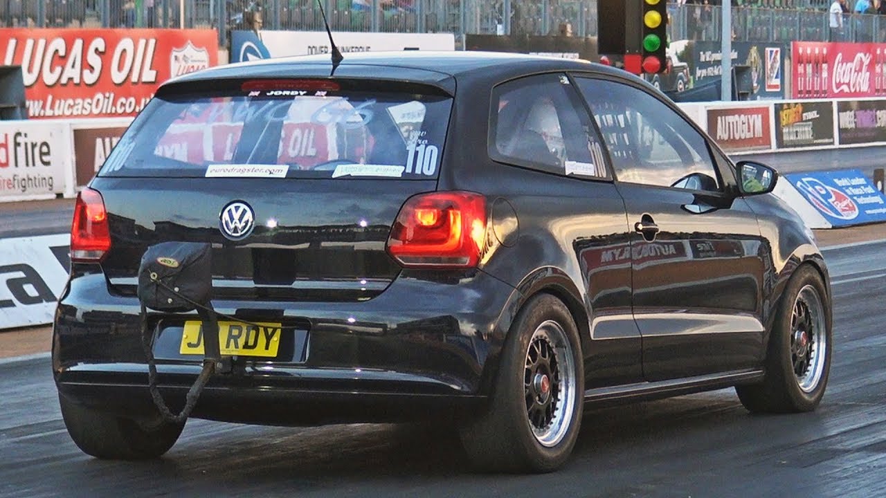 ADE Tuning AWD Volkswagen Polo GTI - 9.96 at 141 MPH - YouTube