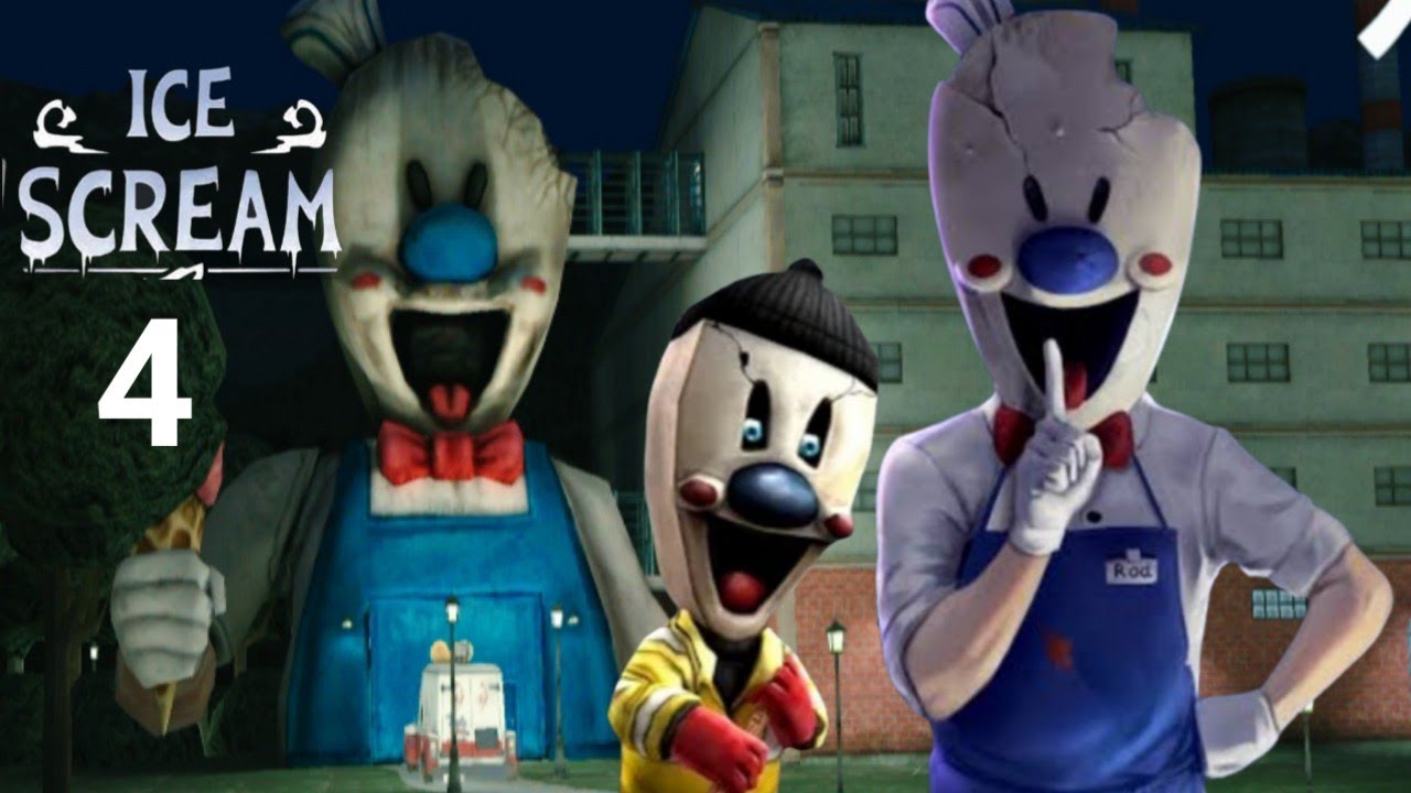 ICE SCREAM 4 FULL GAMEPLAY|ESCAPEING FROM ROD'S ICE CREAM FACTORY ...