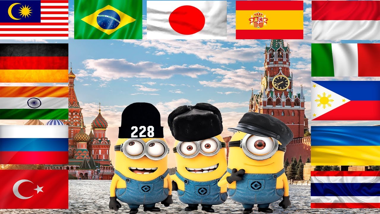 Minions in different languages meme - YouTube