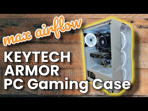 KEYTECH Armor PC Gaming Case | unbox | 2023 | budget case | max airflow | sample build - YouTube