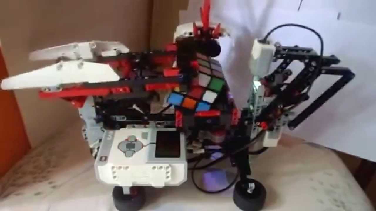 Rubik's Cube Solver --- Lego MindStorms EV3 - YouTube
