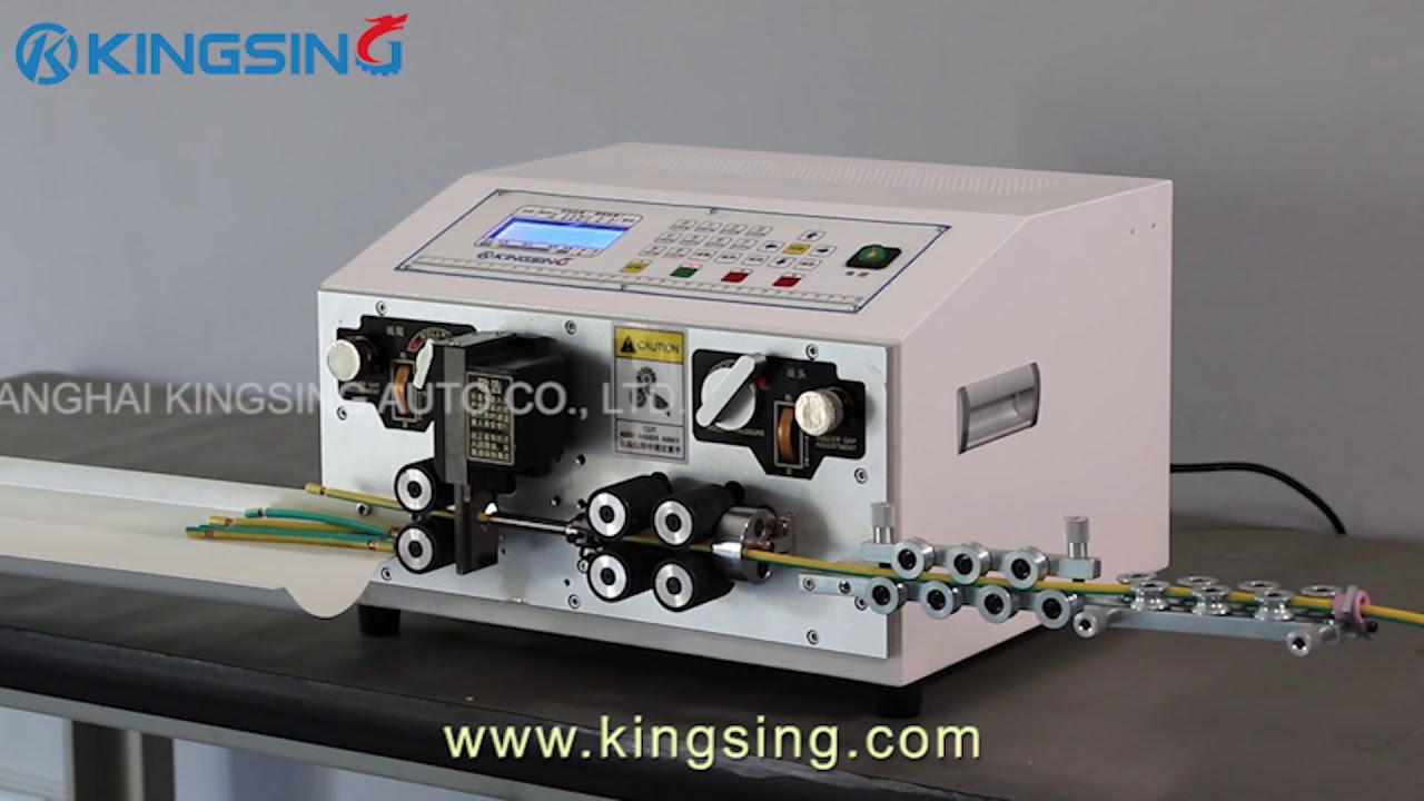 Automatic Wire Cutting and Stripping Machine - YouTube